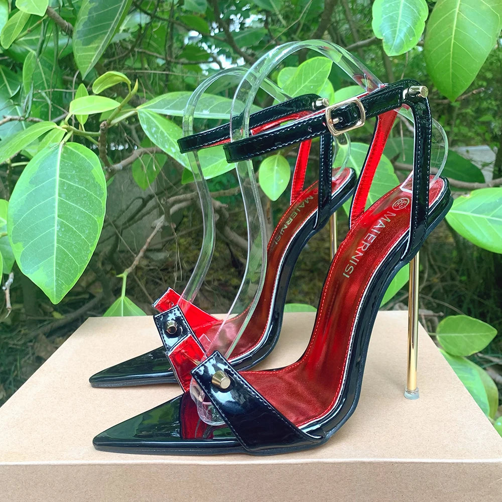 12cm Metal High Heels Stilettos Sexy Summer Sandal Women Pumps – PDPDZ ...