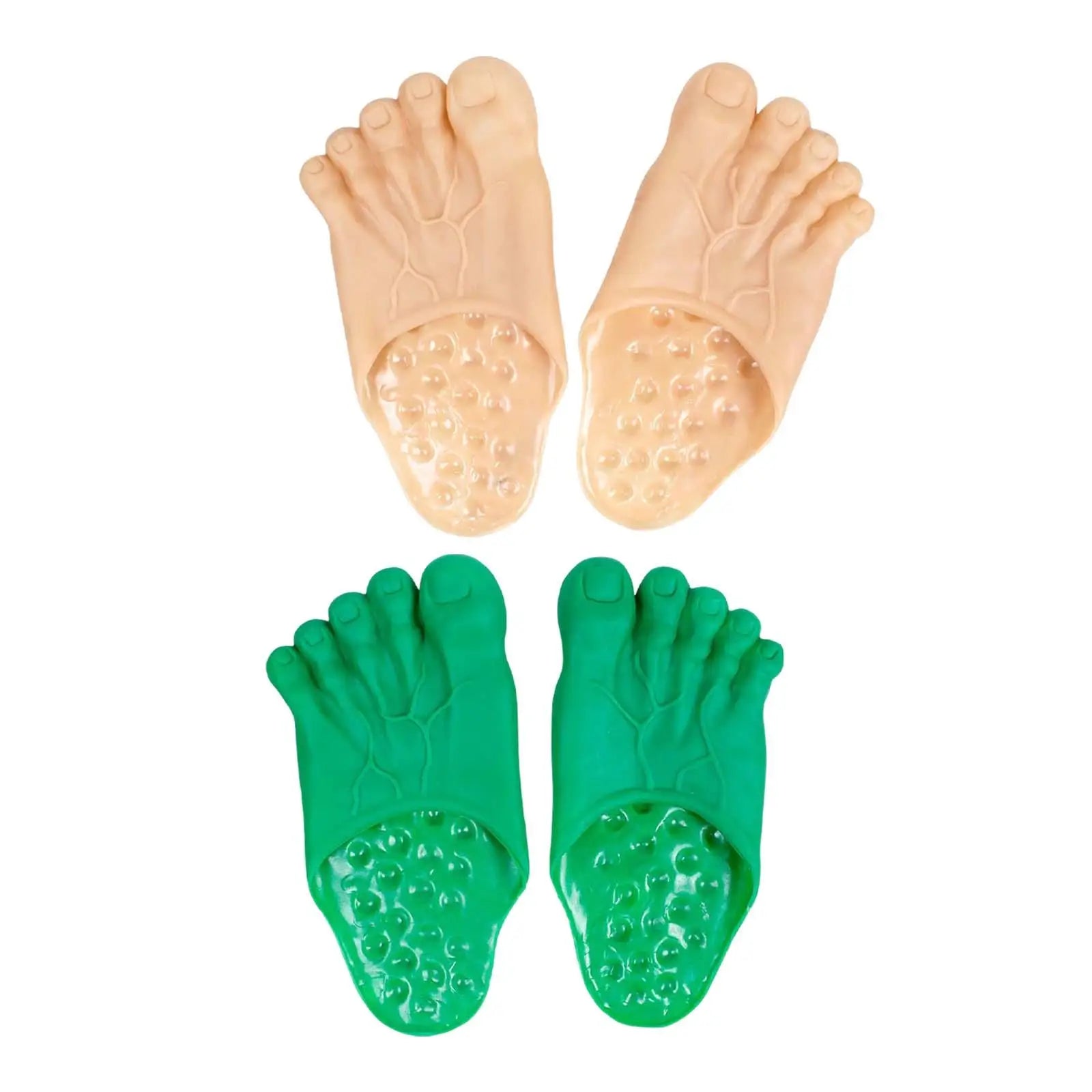PVC Funny Bare Feet Slippers Bigfoot Shoes Toe Slides – PDPDZ-Fashion ...