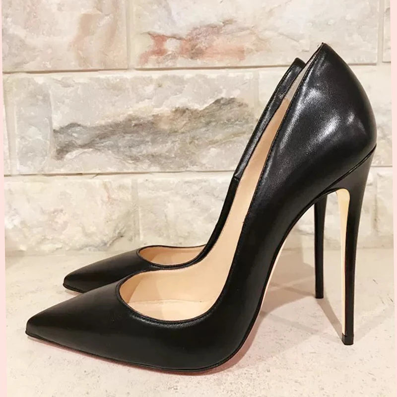 12cm Women Sexy Elegant Pumps Stilettos k High Heels Pointed Toe Party ...